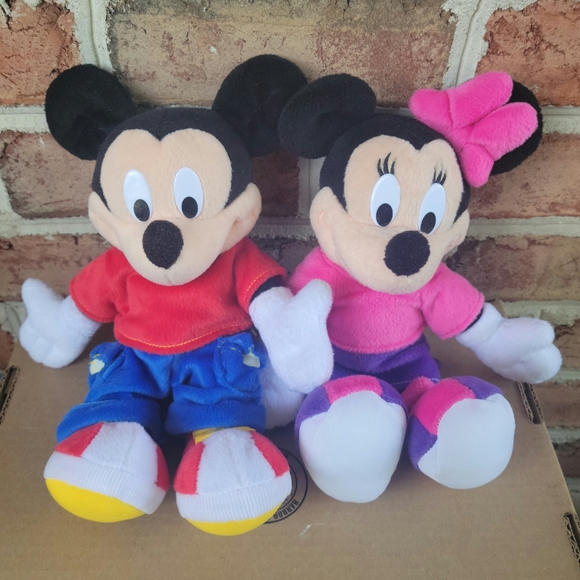 Disney | Toys | Mickey And Minnie Mouse Plush | Poshmark